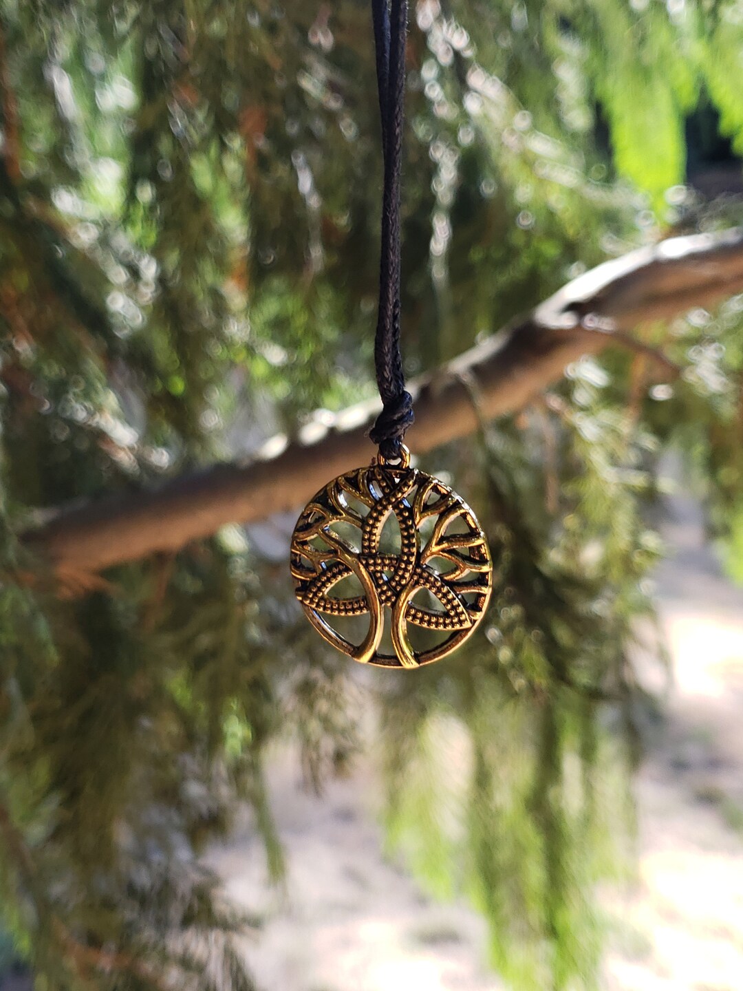 0123 Triquetra Tree of Life Necklace / New Beginning / Trinity Necklace ...