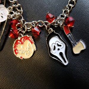 Halloween Horror Movie Charm Bracelet / Clown / IT / Freddy / Jason ...