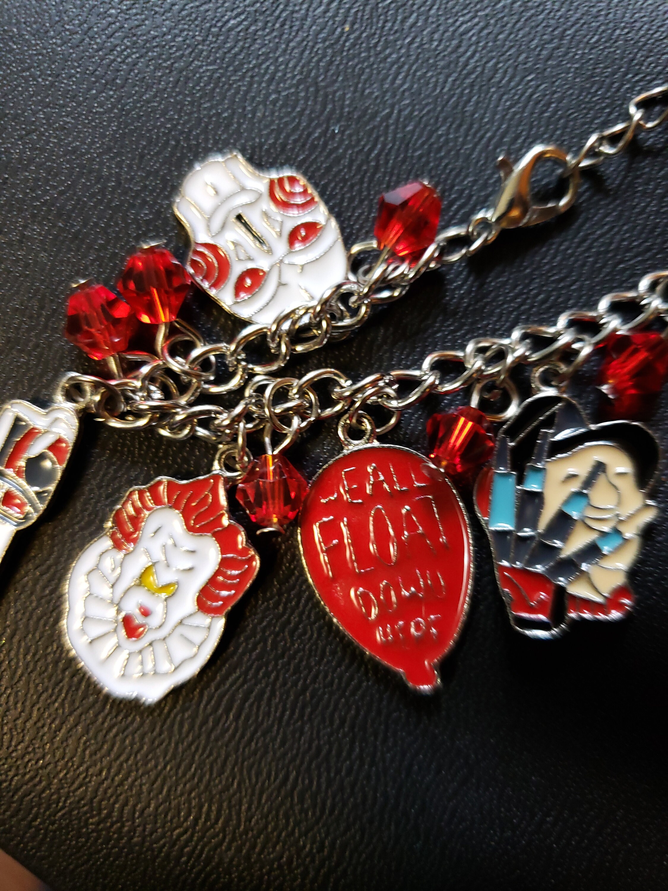 Halloween Horror Movie Charm Bracelet / Clown / IT / Freddy / Jason ...