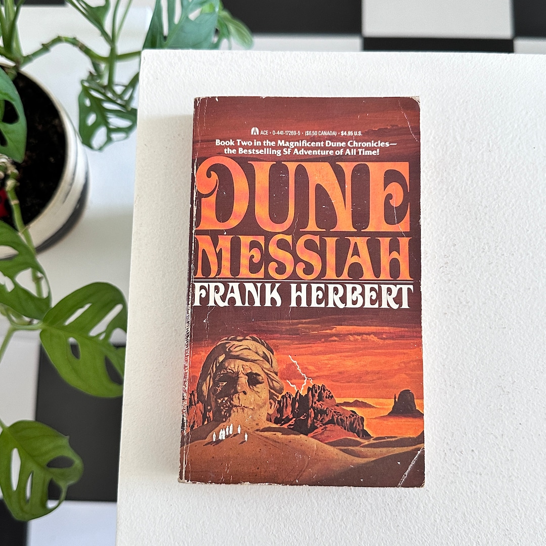 Vintage 1987 Dune Messiah Frank Herbert Book 2 Ace Iconic Science ...