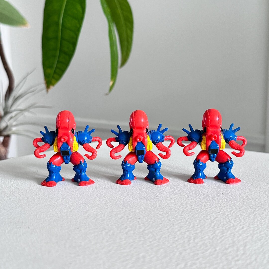 3x Lot Vintage 1987 Battle Beasts #36 Octillion Octopus Hasbro Takara ...