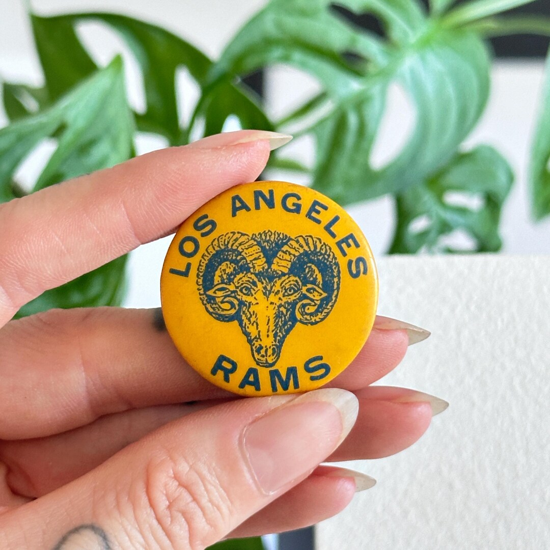 Rare Vintage 1960s Los Angeles Rams Football NFL Sports Team Pinback ...