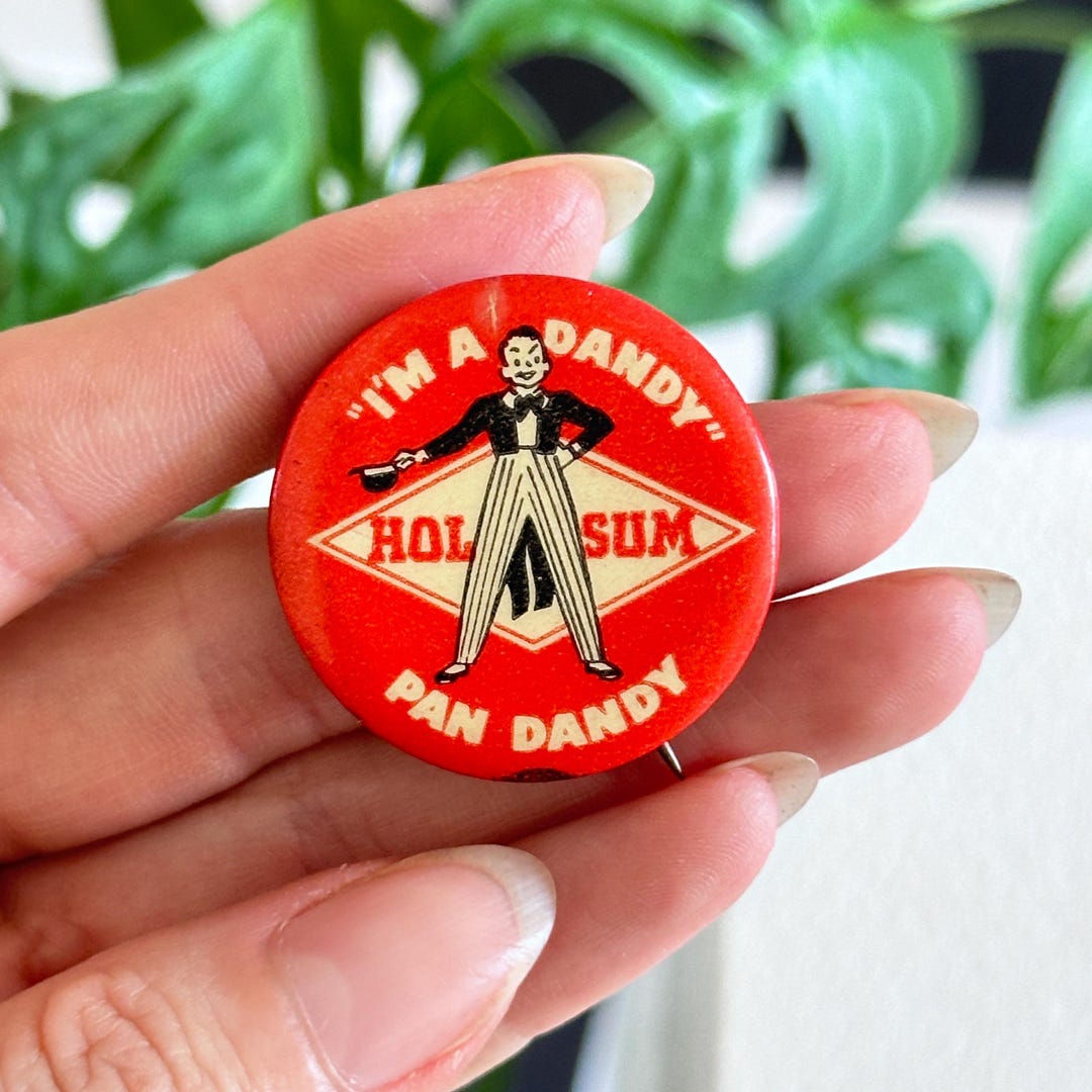Vintage 1930s I'm A Dandy Holsum Bread Pan Dandy Advertising Original ...