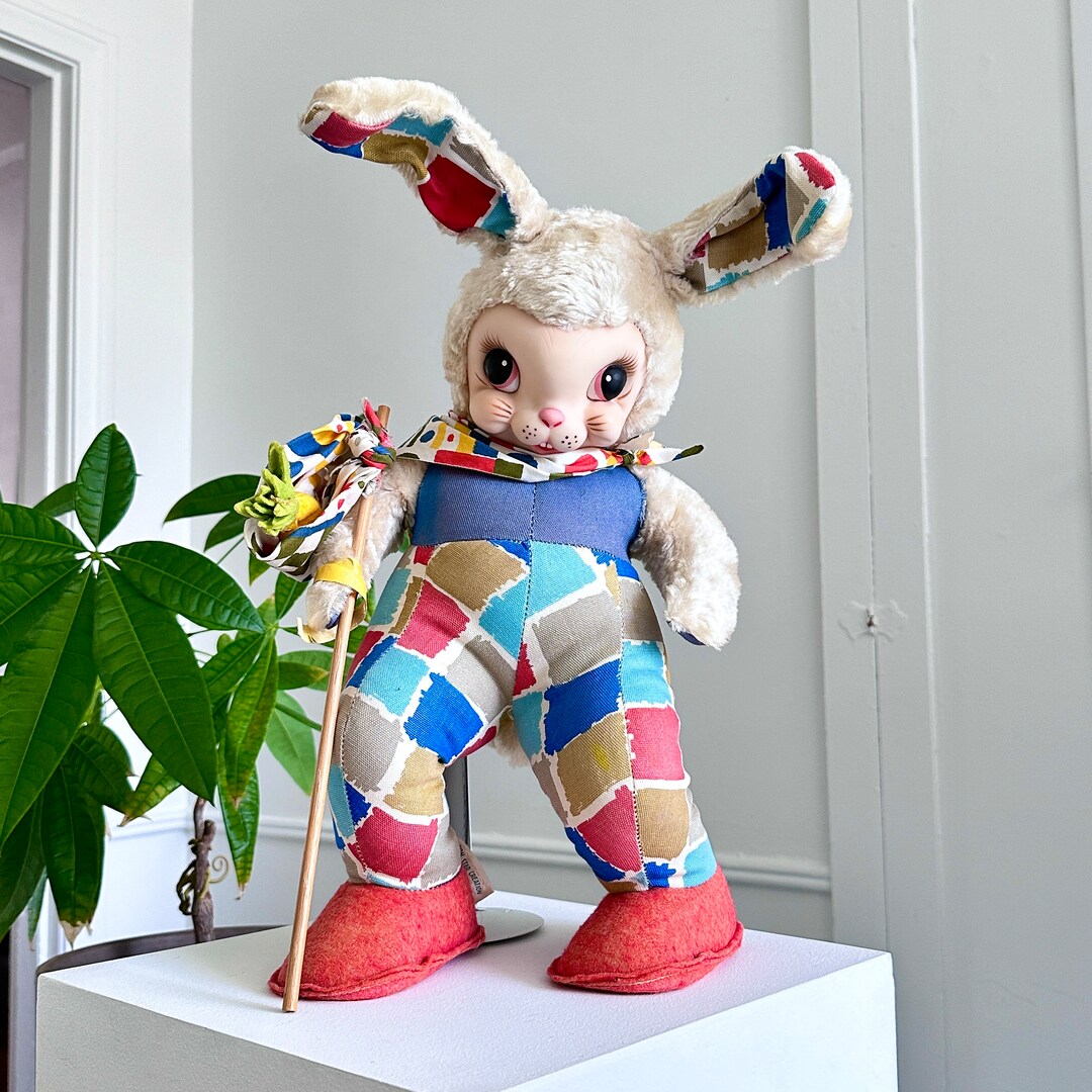 1950s All Original Vintage Rushton Star Creation Hobo Bunny Standing ...