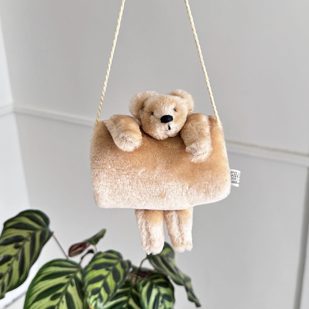 Cutest Antique Vintage Teddy Bear Hand Warmer Doll Muff Plush Blond ...