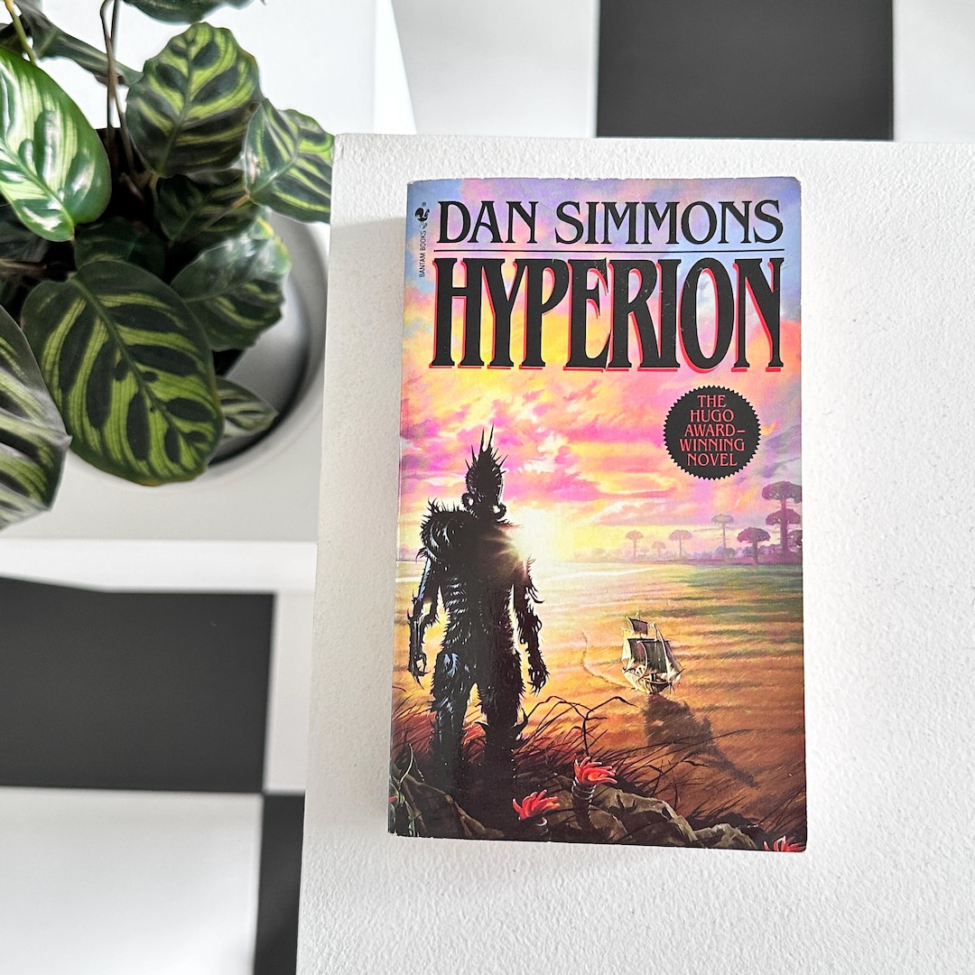Vintage 1995 Hyperion Dan Simmons Cantos Series Book 1 Iconic Science Fiction Bantam Paperback ...