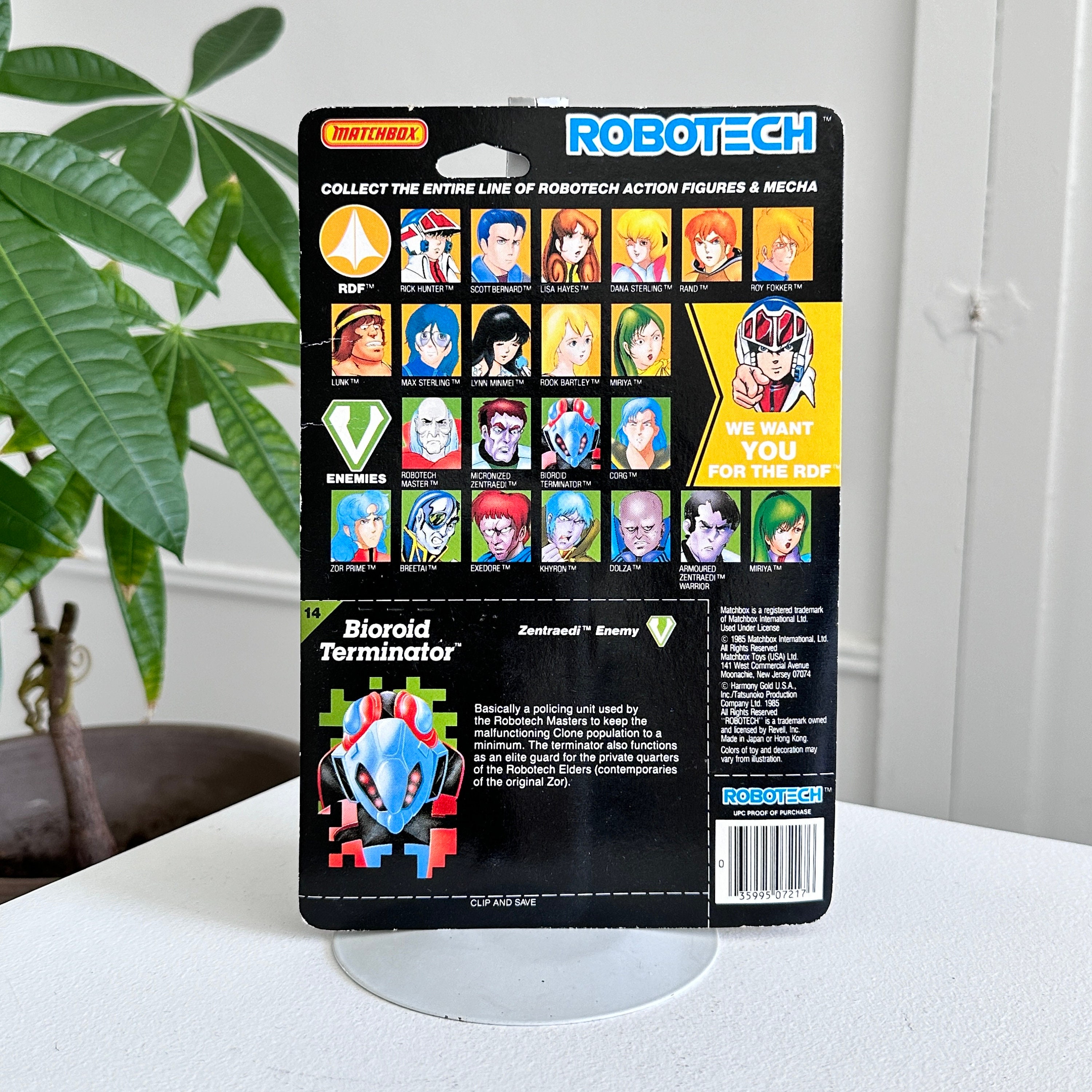 Vintage 1985 Robotech Bioroid Terminator Matchbox Zentraedi Masters ...