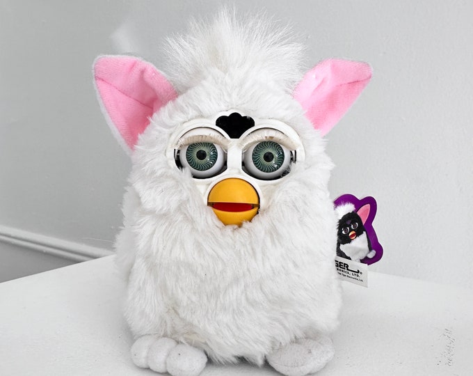 Super Clean Vintage 1998 White Furby Model 70-800 Tiger Electronics ...