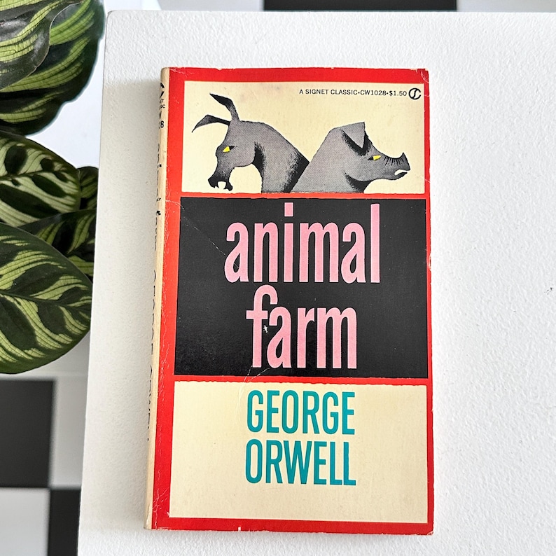 Vintage 1974 George Orwell Animal Farm Paperback Signet Classic Science ...