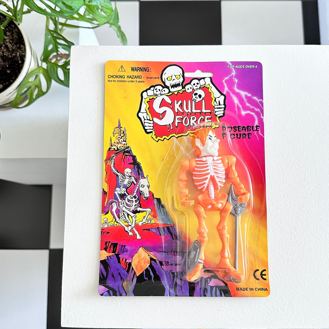 RARE Moc Vintage 1980s Skull Force Underworld Warriors MOTU KO Orange Vampire Action Figure Mint ...