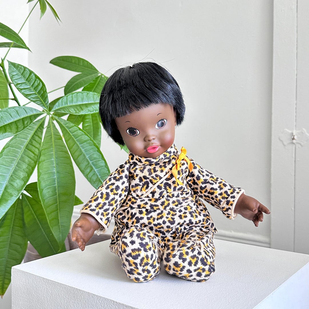 RARE 1969 Shindana Dee Bee Baby Girl Doll African American Black ...