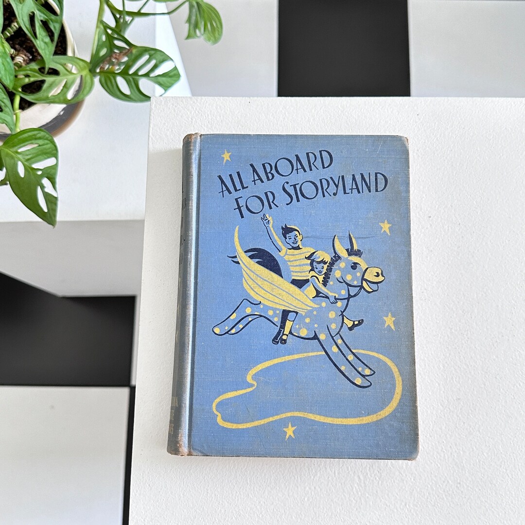 Vintage 1941 All Aboard for Storyland Benji H Sanborn Hardcover Mid ...