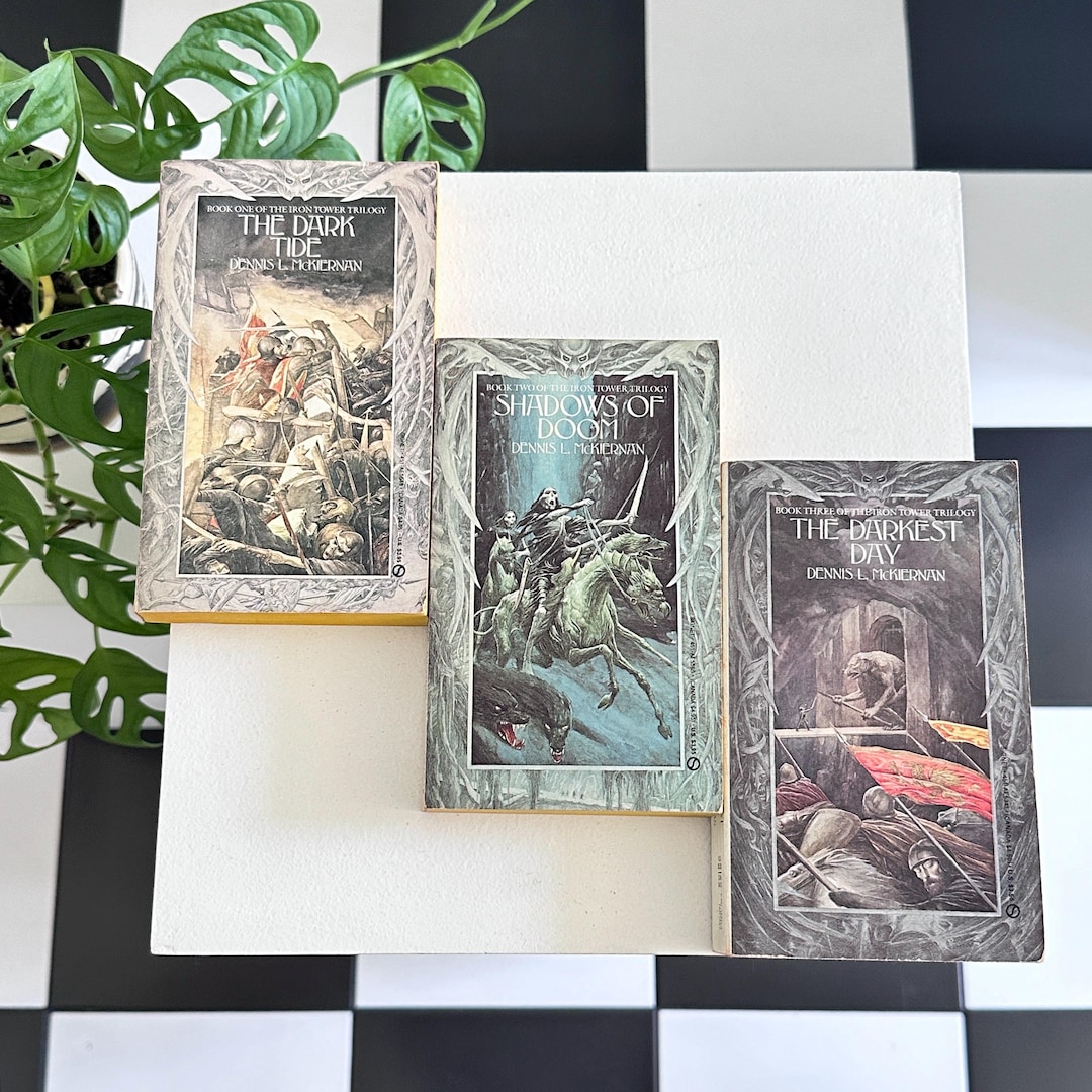 3x Set Vintage 1985 Iron Tower Trilogy Dennis Mckiernan Paperback ...