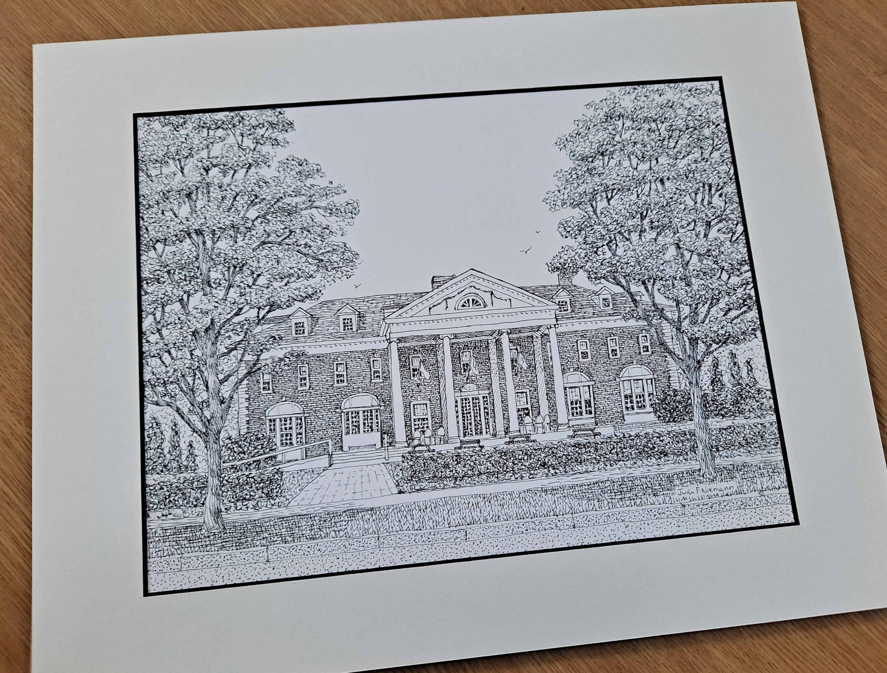 Colonial Club | Princeton University Eating Club | Pen and Ink | Fine ...