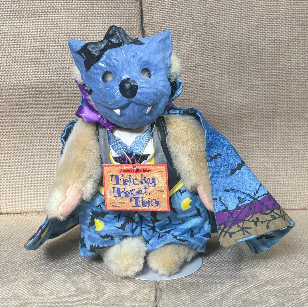Tricky Treat Countess Muffula Teddy Bear Plush W Stand Whimsigoth ...