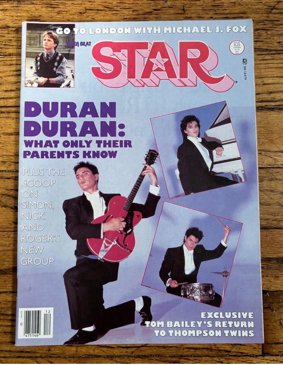 Tiger Beat Star Magazine December 1985 Duran Duran Bryan Adams Thompson ...