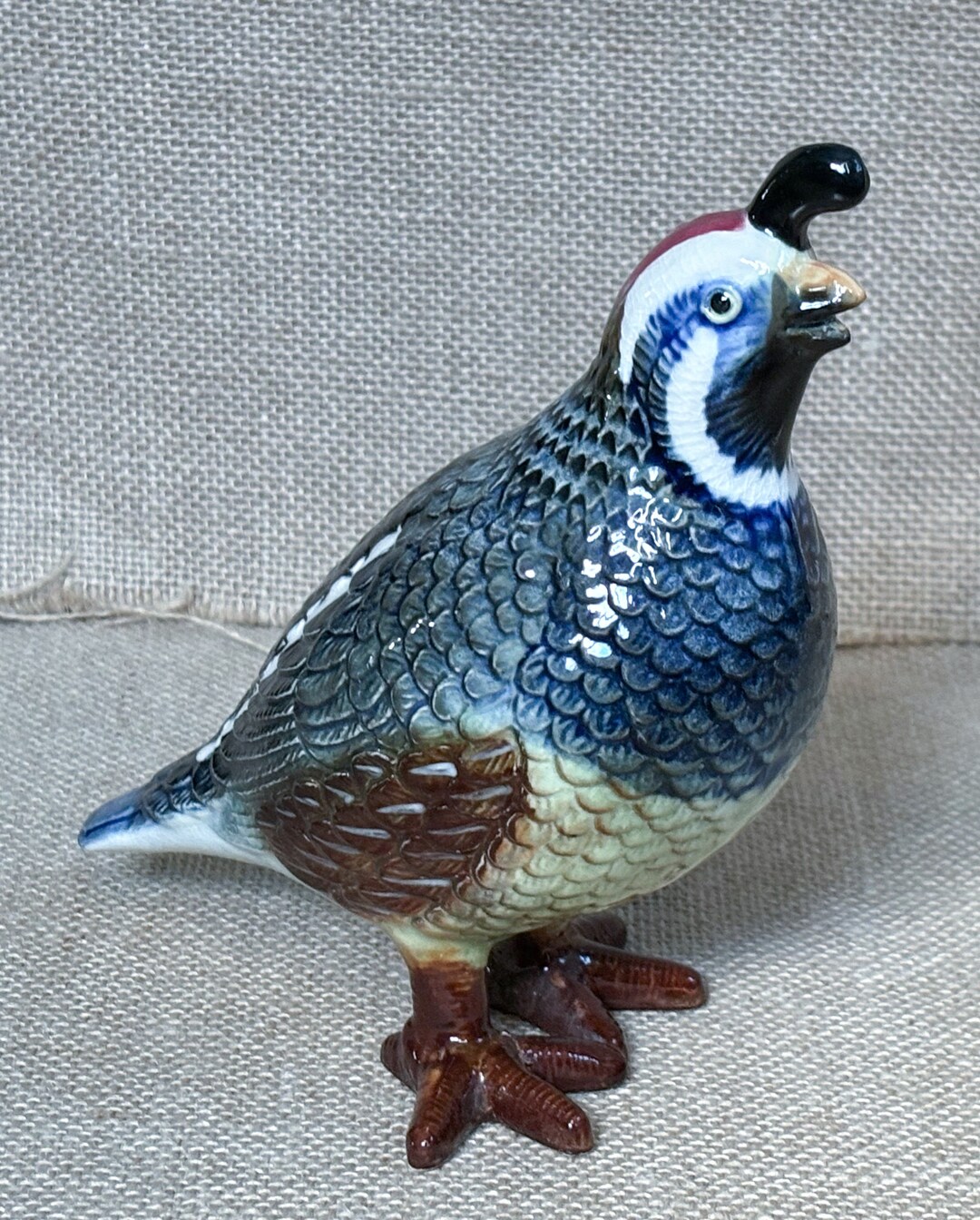 Vintage Japan Detailed Textured Ceramic Quail Bird Figurine - Etsy