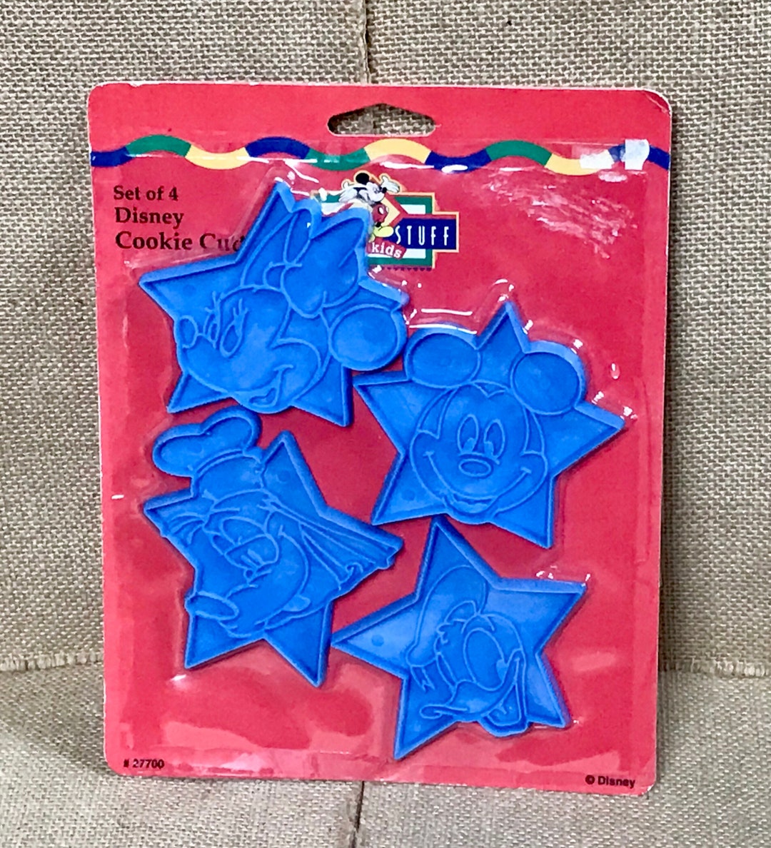 Vintage Mickeys Stuff for Kids Disney Cookie Cutters Set of 4 New Old ...