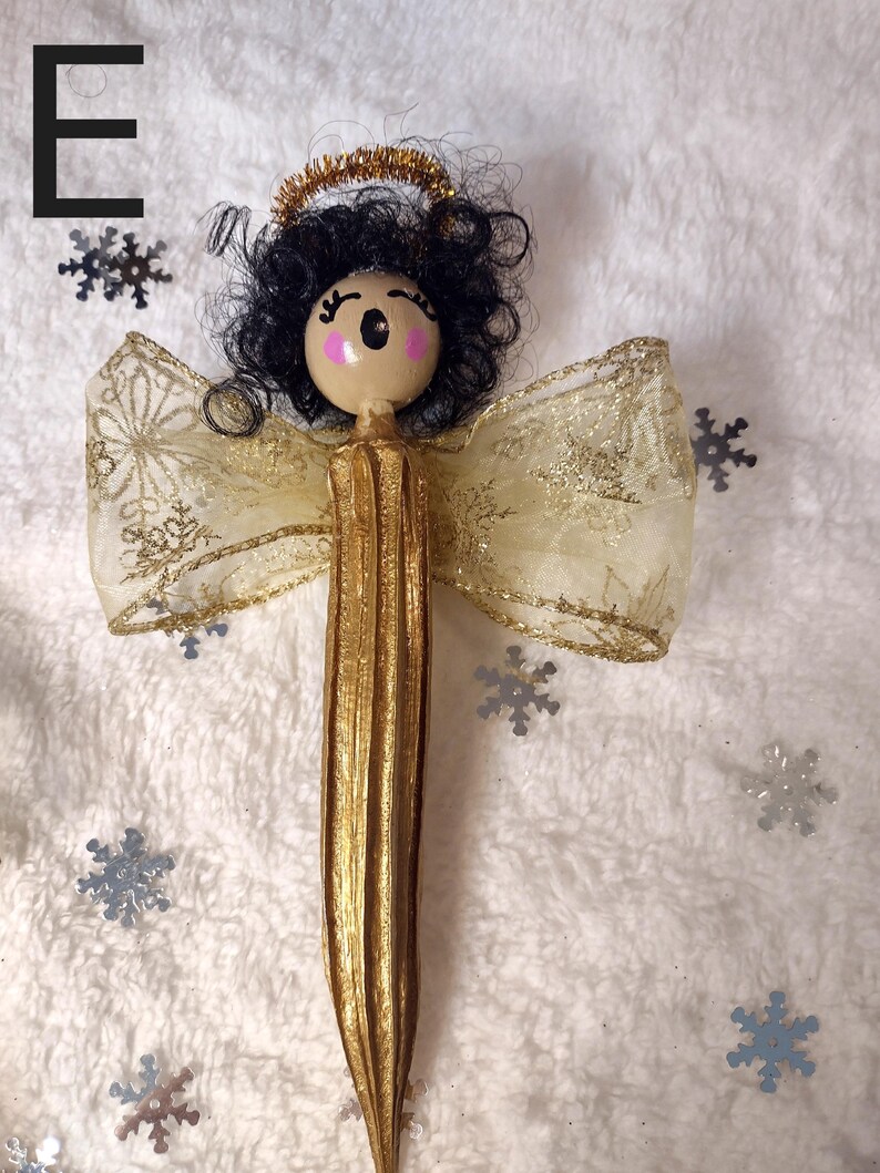 Handmade Okra Angel Ornament - Okra Angels - Folk Art Hand Painted - Etsy