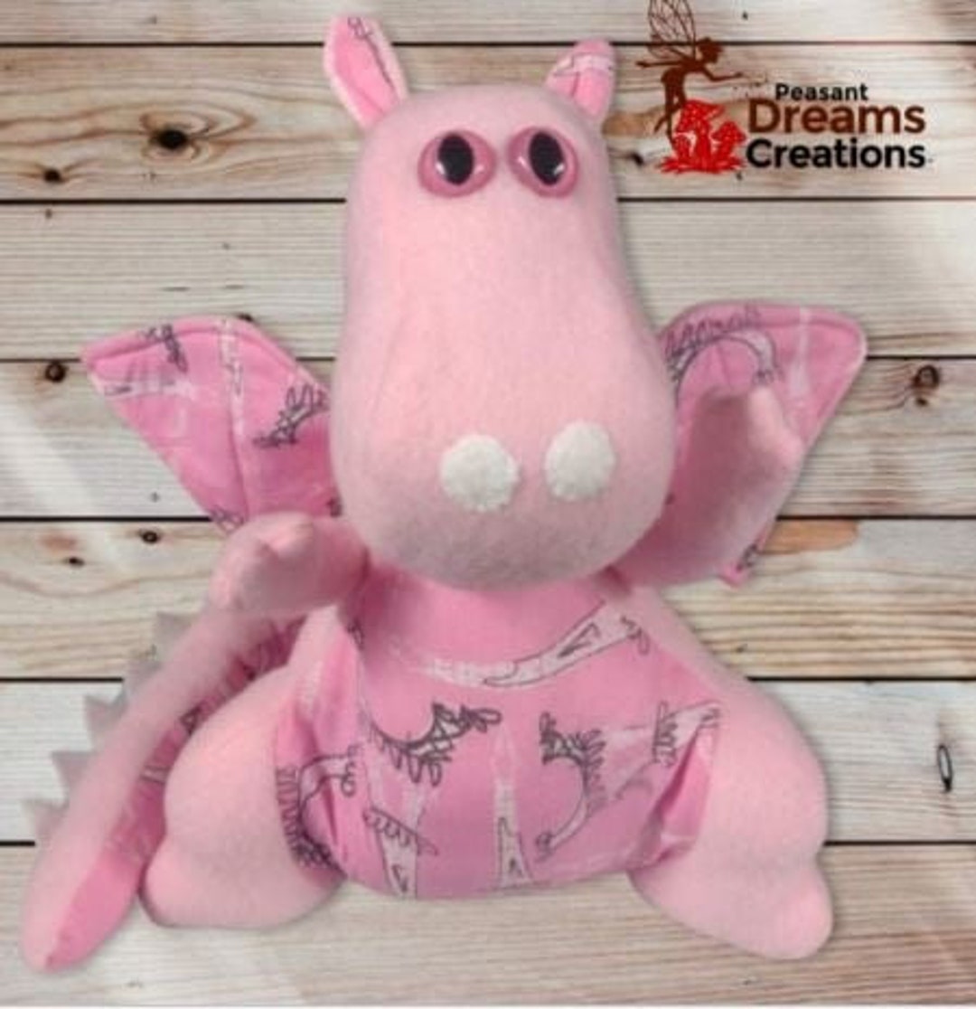 Paris Themed Dragon - Stuffed Dragon - Plush Dragon - Stuffie Dragon ...