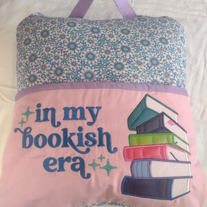 Book Pillow - Bookish Era - Bookish - Cozy Reading Pillow - Embroidered ...