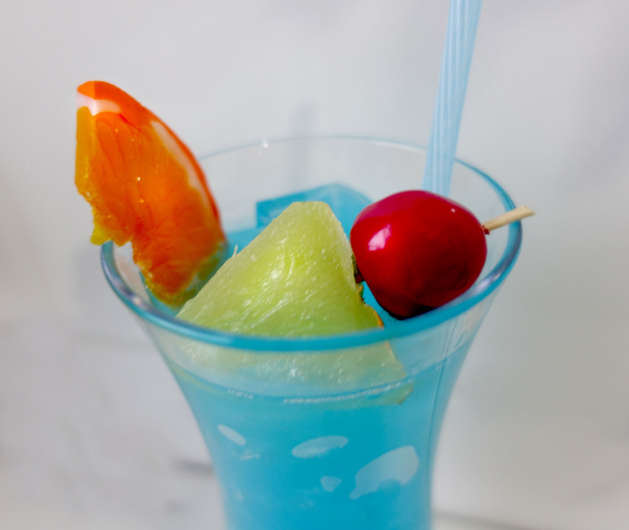 Blue Lagoon Fake Cocktail Kitchen Kitsch Shop and Retail - Etsy UK