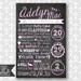 Birthday Chalkboard Poster Sign Printable / DIGITAL / Girl - Etsy