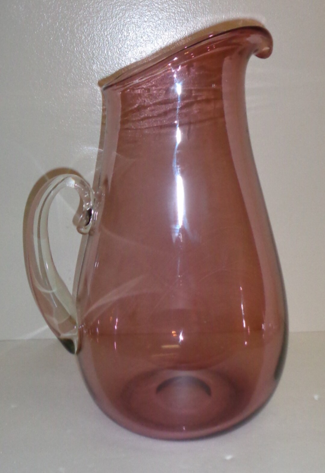 Erickson Glass Heliotrope/light Grape Very Large Pitcher Made in Ohio U ...