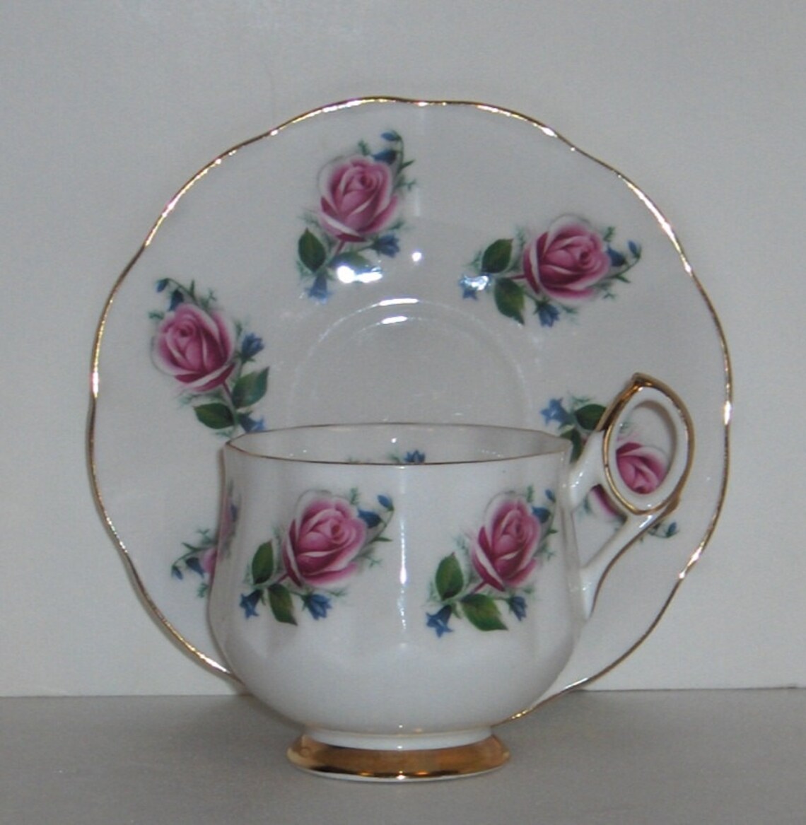 Elizabethan Fine Bone China Cup and Saucer, Rose Pattern, Made in ...