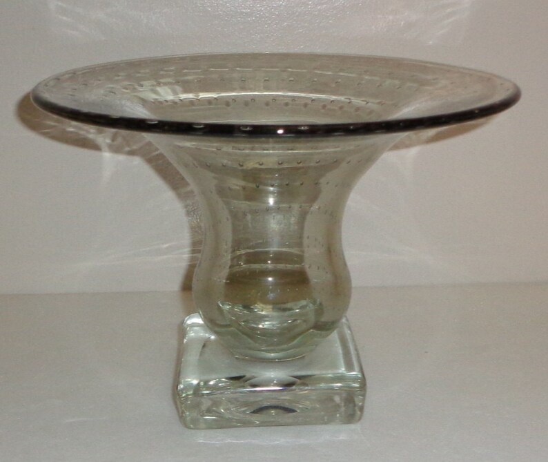 Erickson Shadow Controlled Bubble Square Vase Base Made in Bremen, OHIO ...