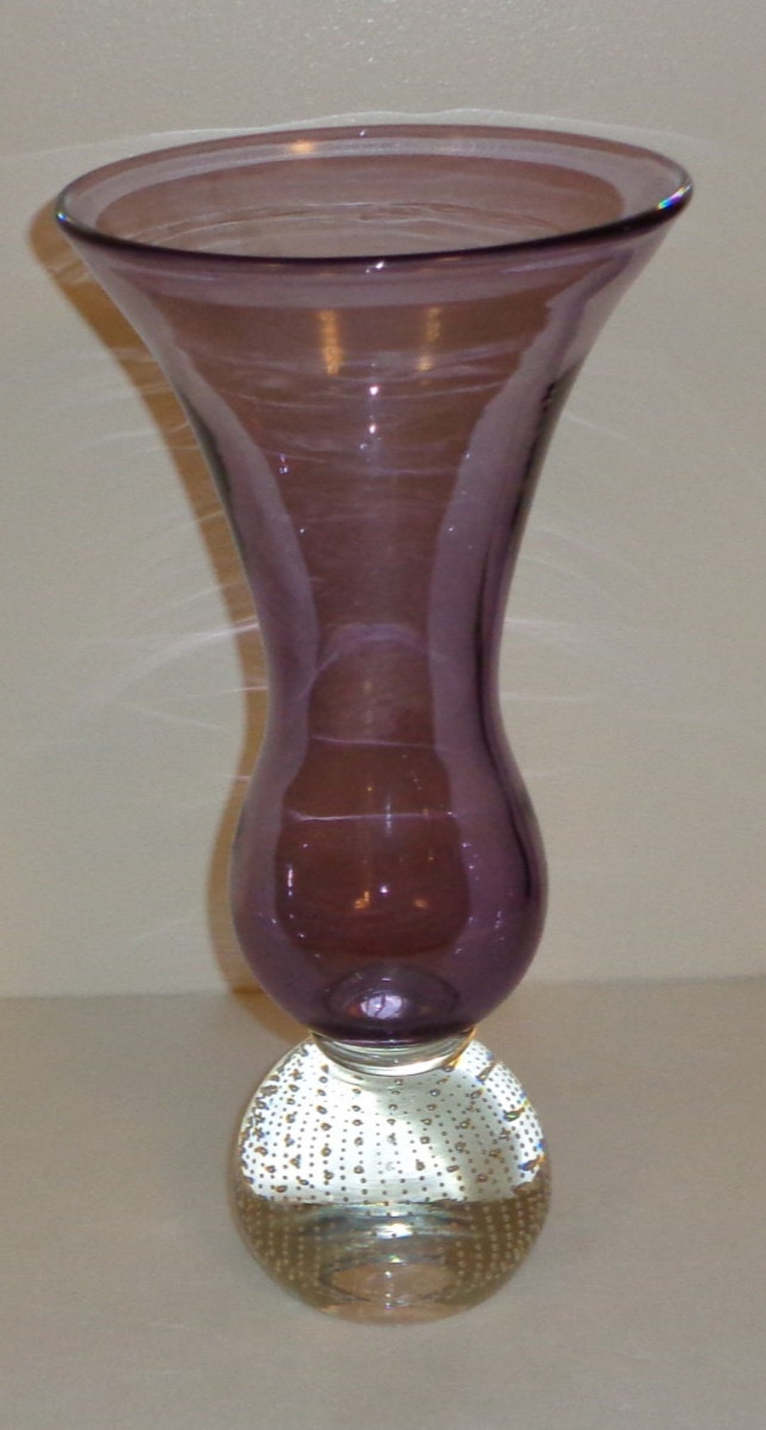 Erickson Grape Ball Based Vase Hand Made in Bremen, Ohio Carl Erickson ...
