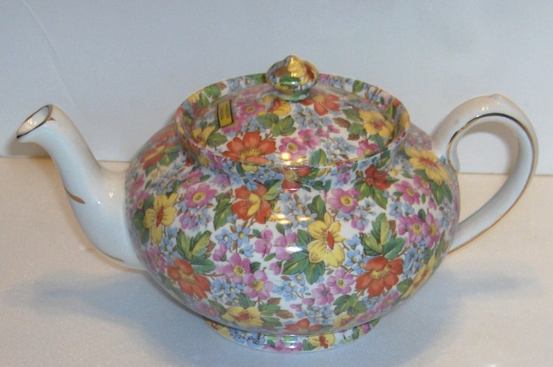 Lord Nelson Ware Country Lane Chintz Teapot BCM Nelson Ware - Etsy