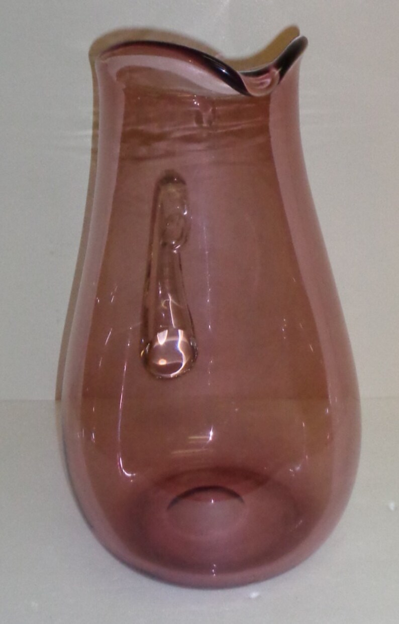Erickson Glass Heliotrope/light Grape Very Large Pitcher Made in Ohio U ...