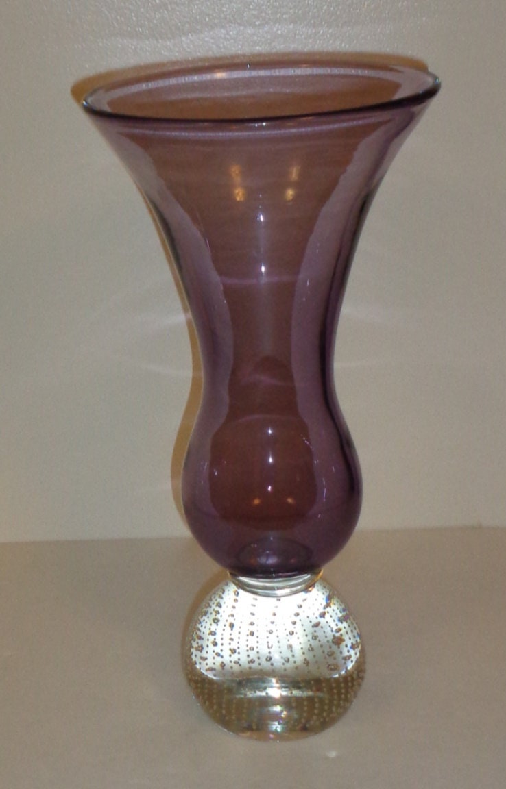 Erickson Grape Ball Based Vase Hand Made in Bremen Ohio Carl - Etsy