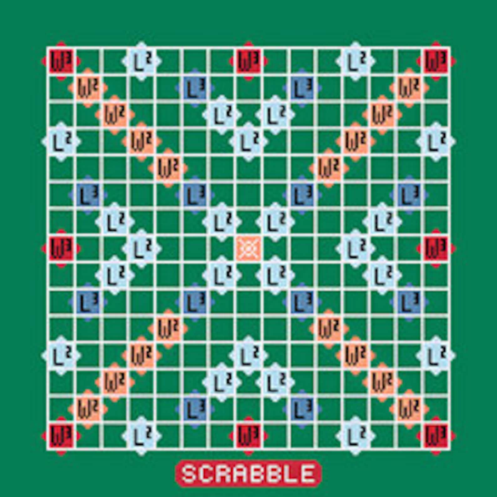 BUY 2 Patterns and GET 1 FREE --scrabble Game Board Crossstitch Pattern ...