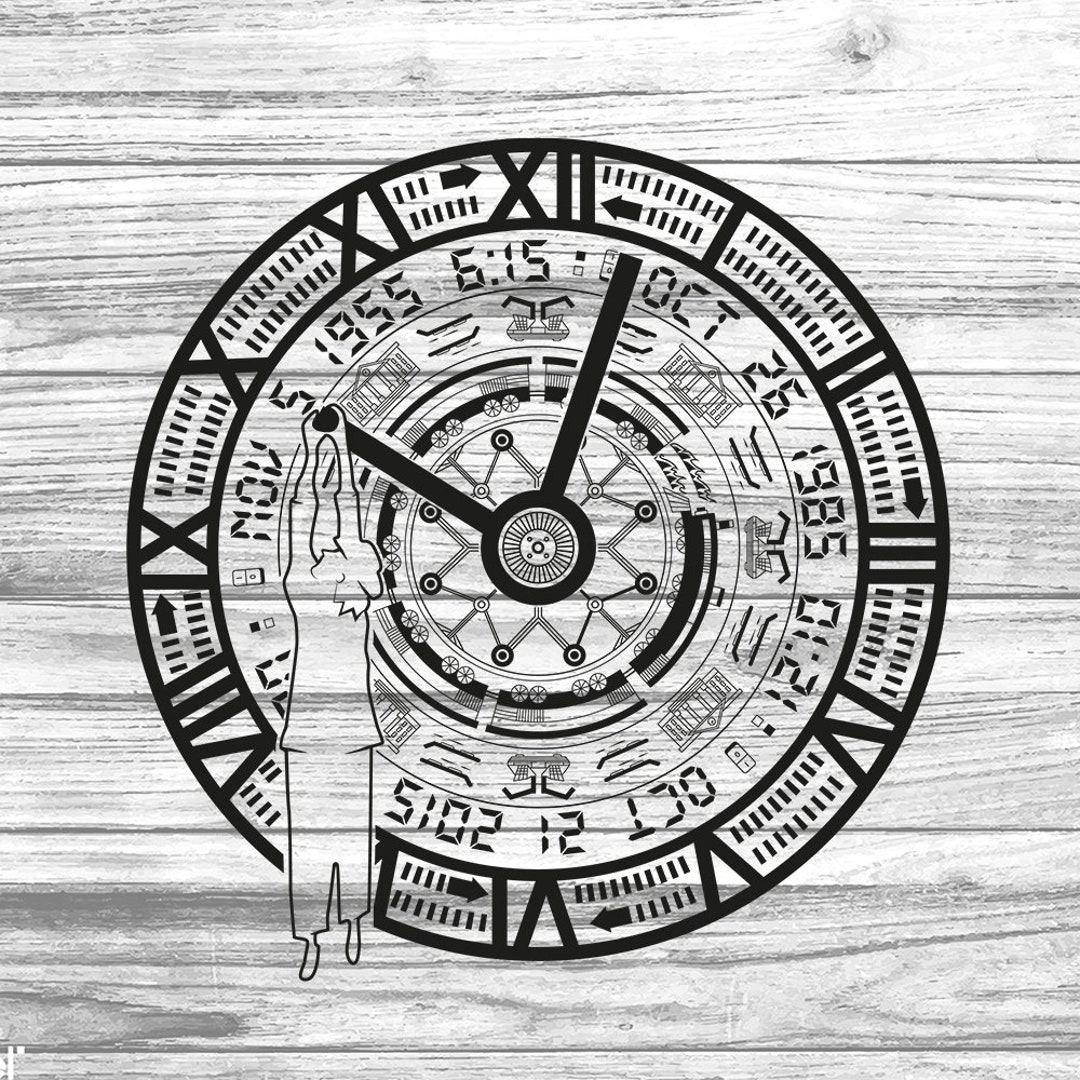 DIGITAL DOWNLOAD "back in Time" Instant Download Digital Svg Dxf Eps ...