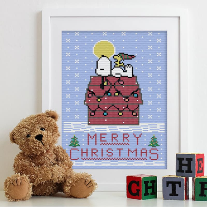 Peanuts Cross Stitch Kits - Etsy