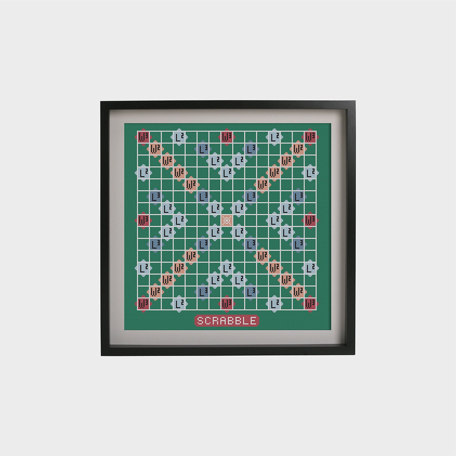 BUY 2 Patterns and GET 1 FREE --scrabble Game Board Crossstitch Pattern ...