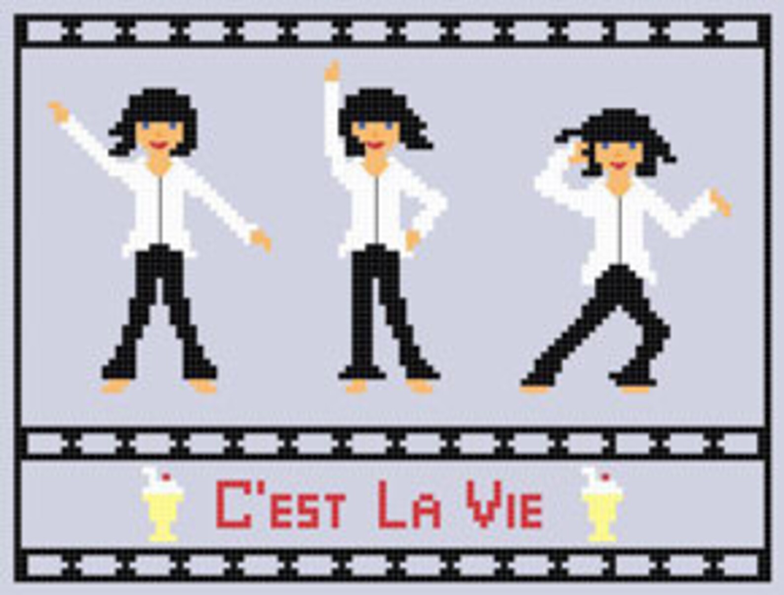 BUY 2 Patterns and GET 1 FREE --pulp Fiction Dancing Mia Wallace ...