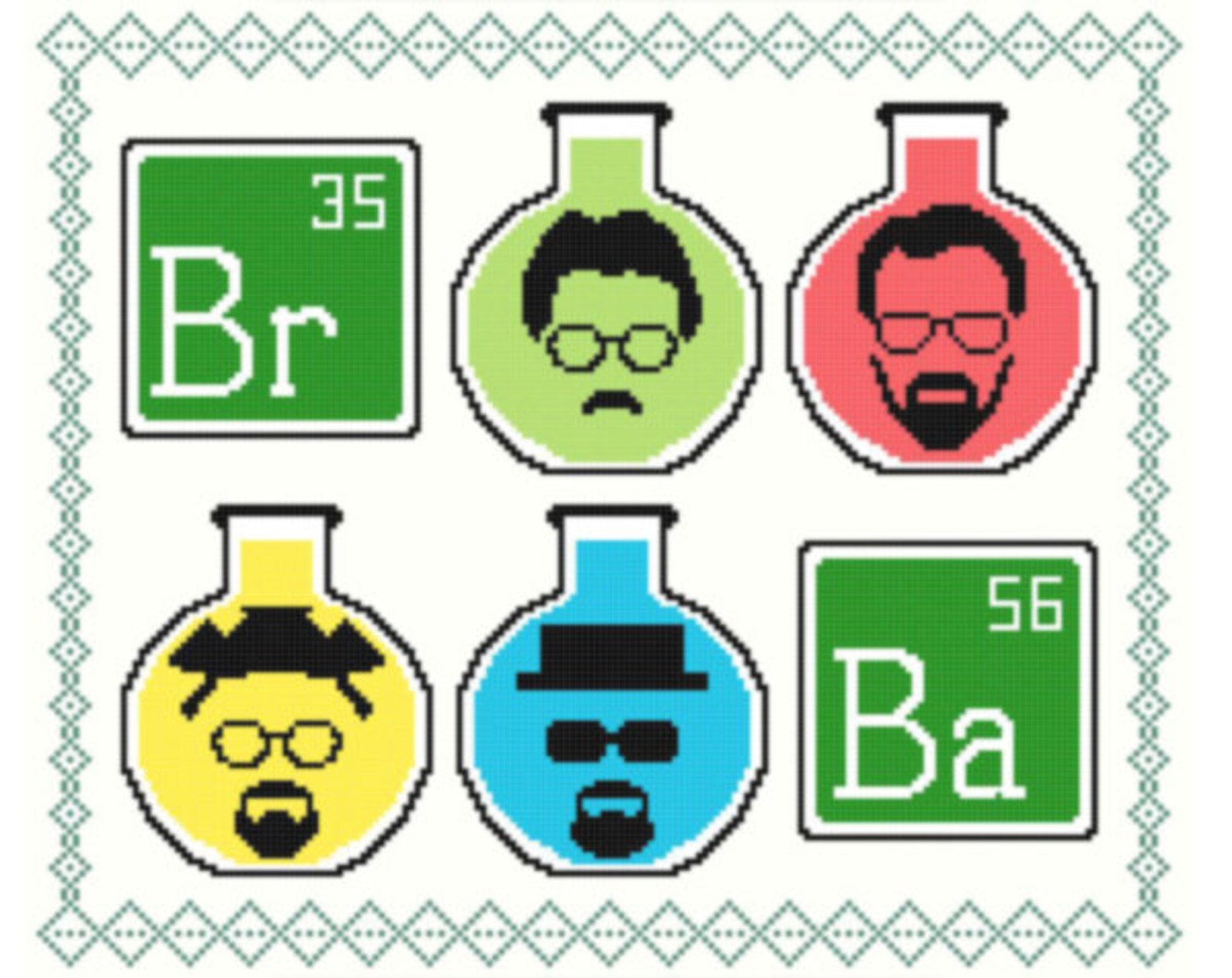 BUY 2 Patterns and GET 1 Freebreaking Bad Crossstitch Pattern Inspired ...