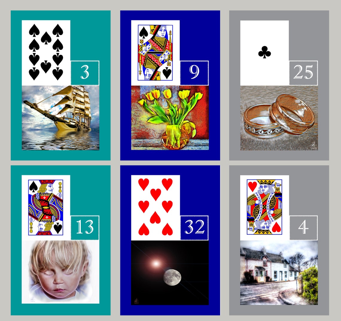 ORIGINAL Modern LENORMAND DECK by Endless Skys. 36 cards | Etsy