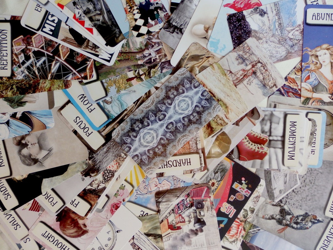 Vintage Oracle Deck: One Word Cards With Historic Images...clarifiers ...