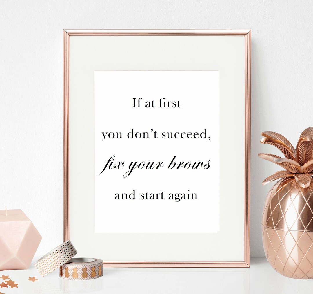 Makeup Print - Make up Quote - Fun Inspirational - Beauty Salon Decor ...