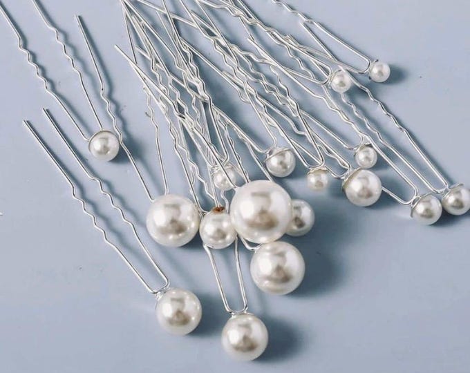 Natural Freshwater Baroque Pearl Hair Pins, Freshwater Pearl Hairpins ...