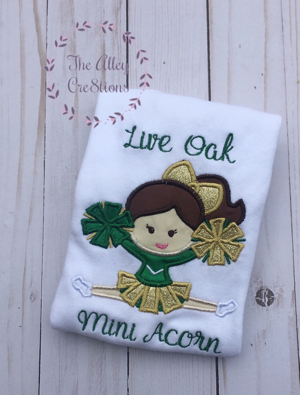 Embroidered Cheerleader Tee Shirt Cheerleading Cheer Shirt - Etsy