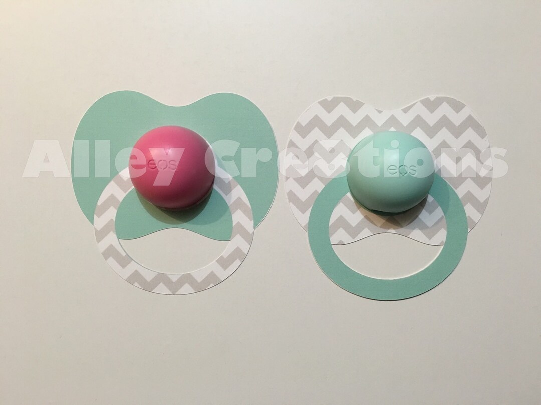 Printed Pacifiers Cards for Eos/revo Placement Lip Balm Baby - Etsy