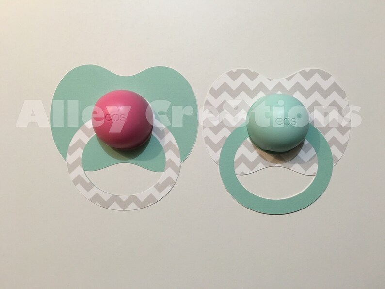 Printed Pacifiers Cards for Eos/revo Placement Lip Balm Baby - Etsy