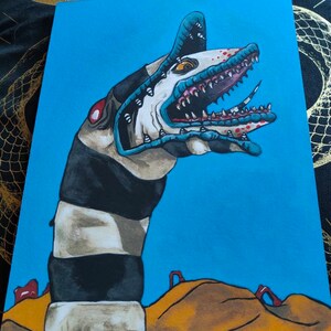 Art Print of My Sandworm Painting. A4 on Hemp Paper - Etsy