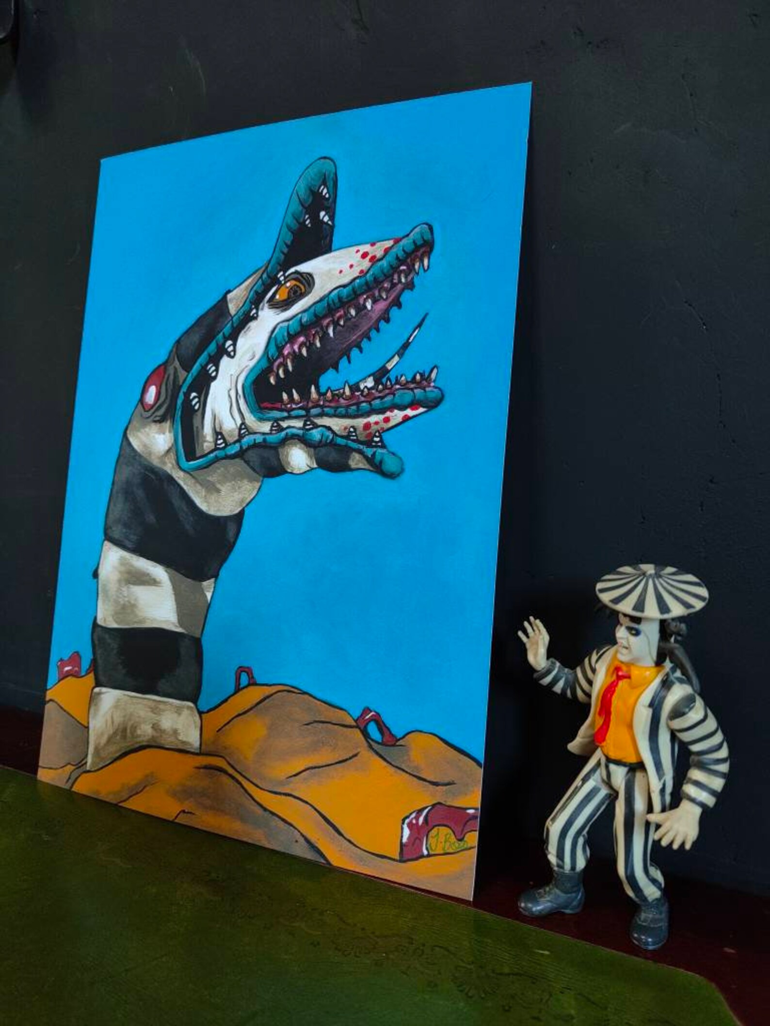 Art Print of My Sandworm Painting. A4 on Hemp Paper | Etsy