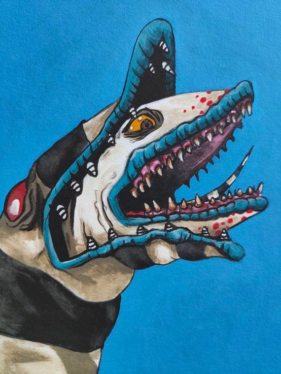 Art Print of My Sandworm Painting. A4 on Hemp Paper | Etsy